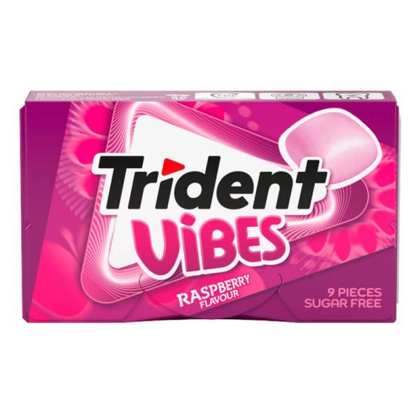 TRIDENT VIBES RASPBERRY ΤΣΙΧΛΕΣ ΒΑΤΟΜΟΥΡΟ 21g - JOY market