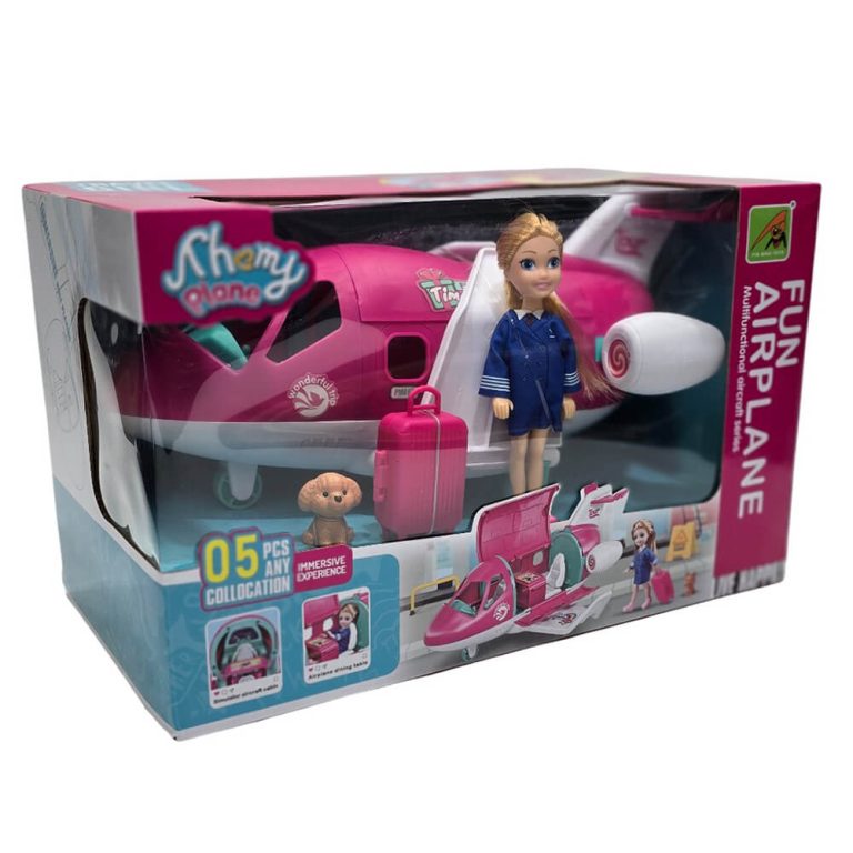 ΑΕΡΟΠΛΑΝΟ FUN AIRPLANE ΜΕ ΚΟΥΚΛΑ 33x20εκ. Νο.9045-1 - JOY market