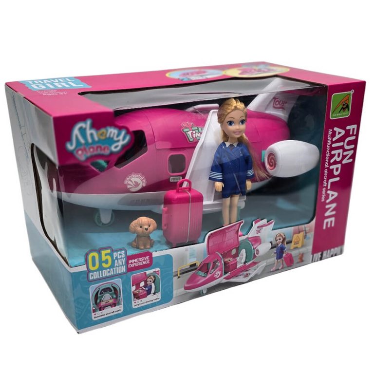 ΑΕΡΟΠΛΑΝΟ FUN AIRPLANE ΜΕ ΚΟΥΚΛΑ 33x20εκ. Νο.9045-1 - JOY market