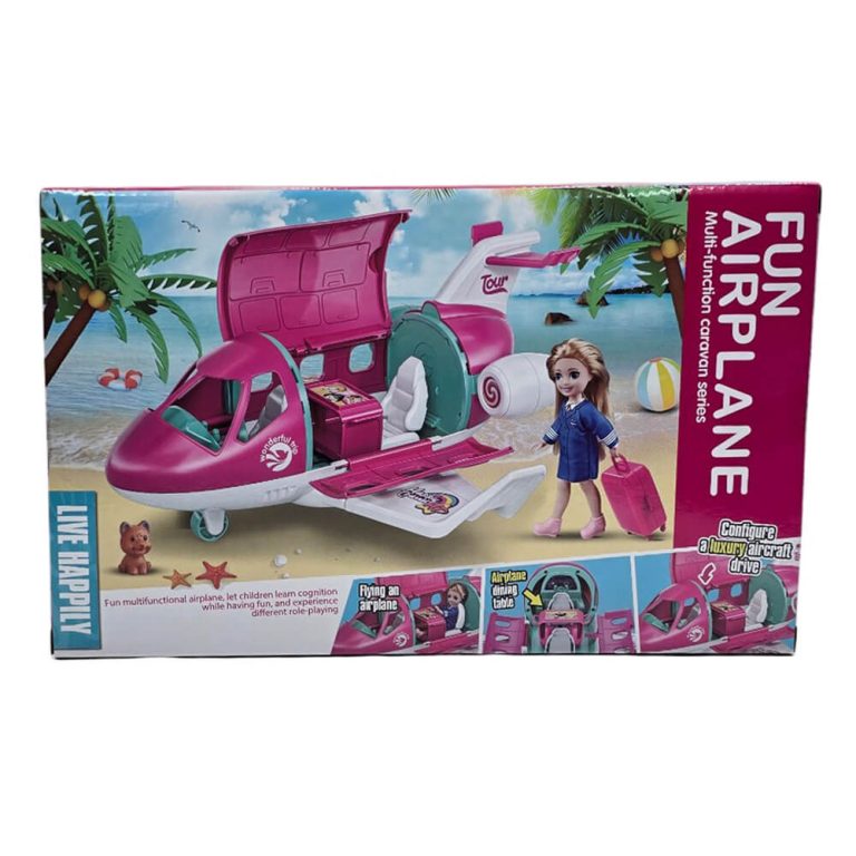 ΑΕΡΟΠΛΑΝΟ FUN AIRPLANE ΜΕ ΚΟΥΚΛΑ 33x20εκ. Νο.9045-1 - JOY market